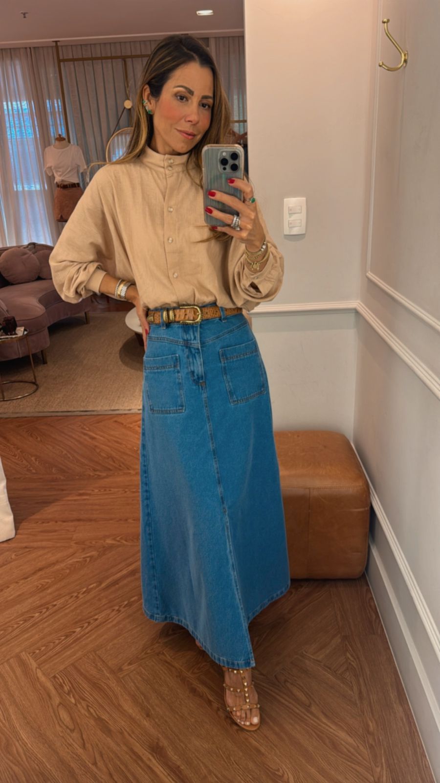 Saia Jeans Bardot – Atelier Linah